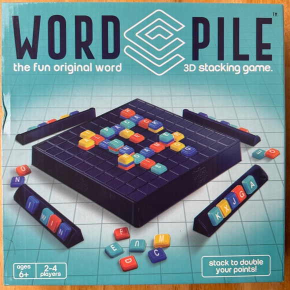 Games | Nib Word Pile 3d Stacking Board Game | Poshmark